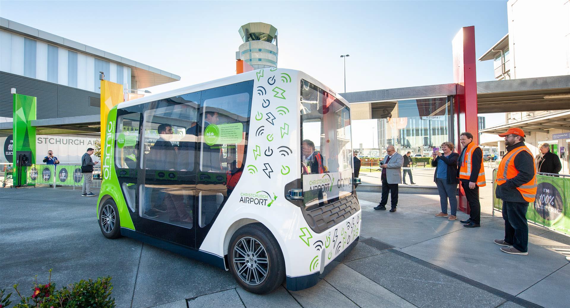 First New Zealand autonomous shuttle debuts at Christchurch Airport